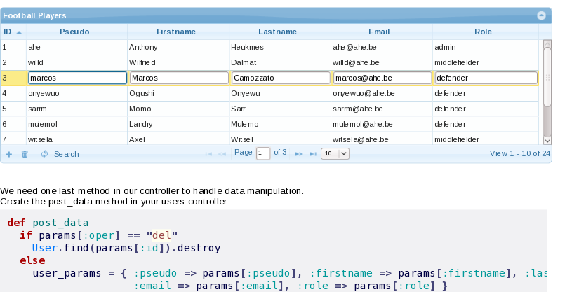 Php And Ruby On Rails Tips Jquery Datagrid For Rails Applications