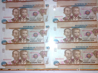 Philippine Currency Collection: Uncut 10 Philippine Peso (currency ...