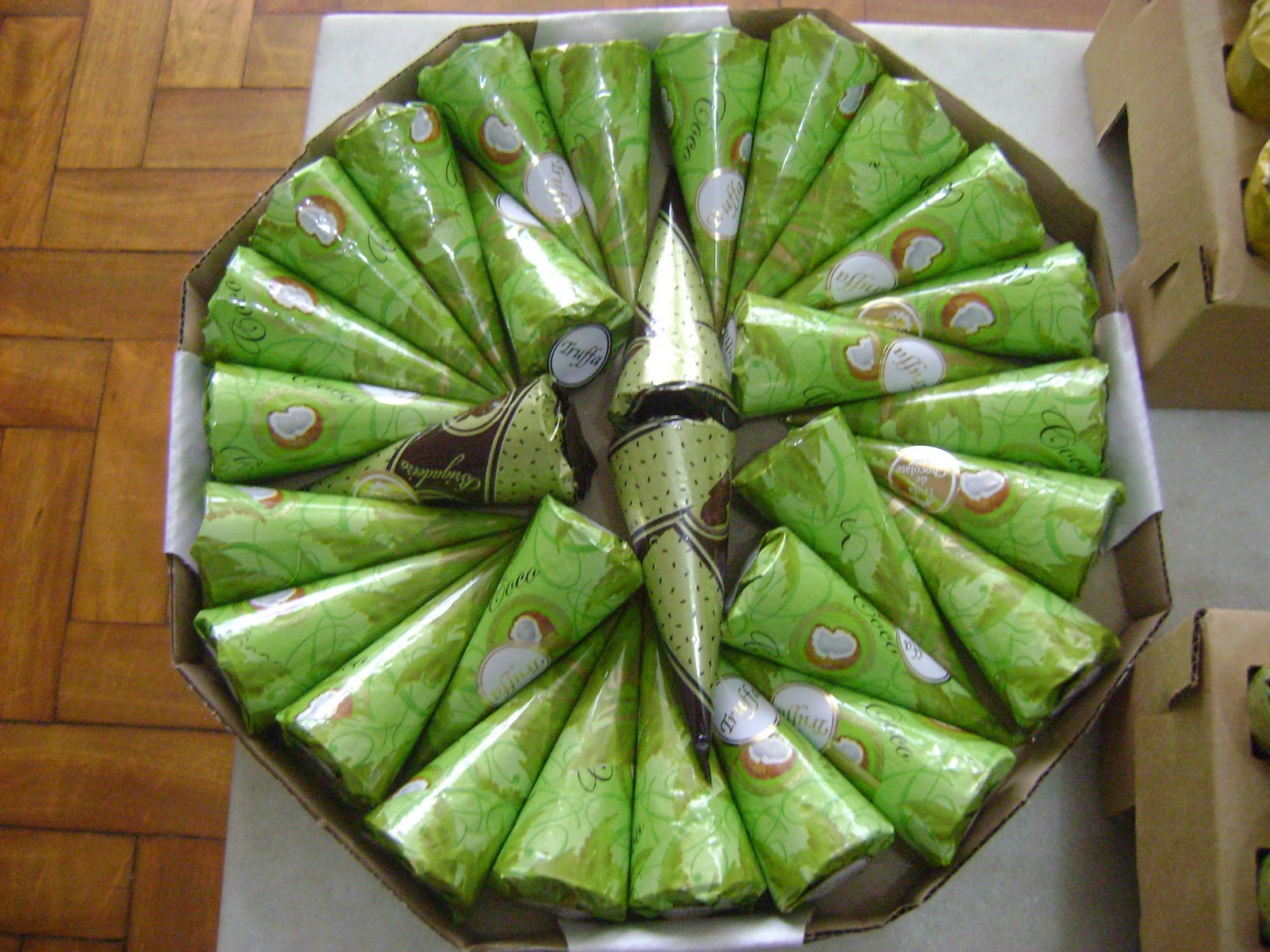 LÍVIA DOCES E BOMBONS: Novidade do momento.... Cone Trufado!!!!