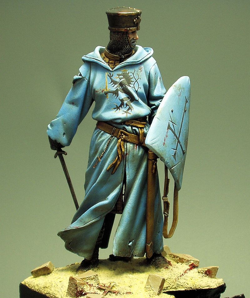 simon m.: Crusader Knight 75mm (Romeo Models)