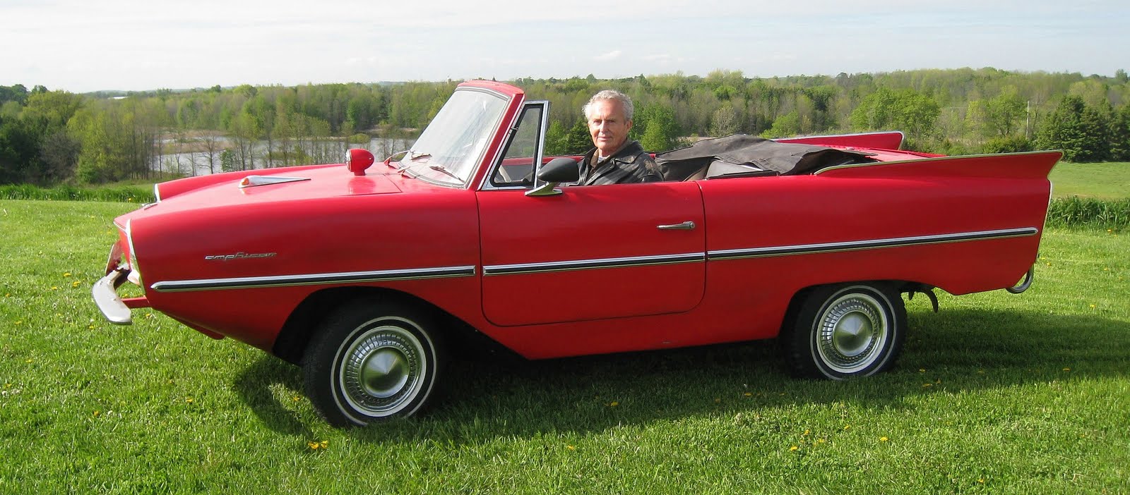 JD @ Christieview Farm: Walter & his Aqua car