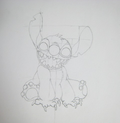 Move with art...: Learn how to draw Stitch...
