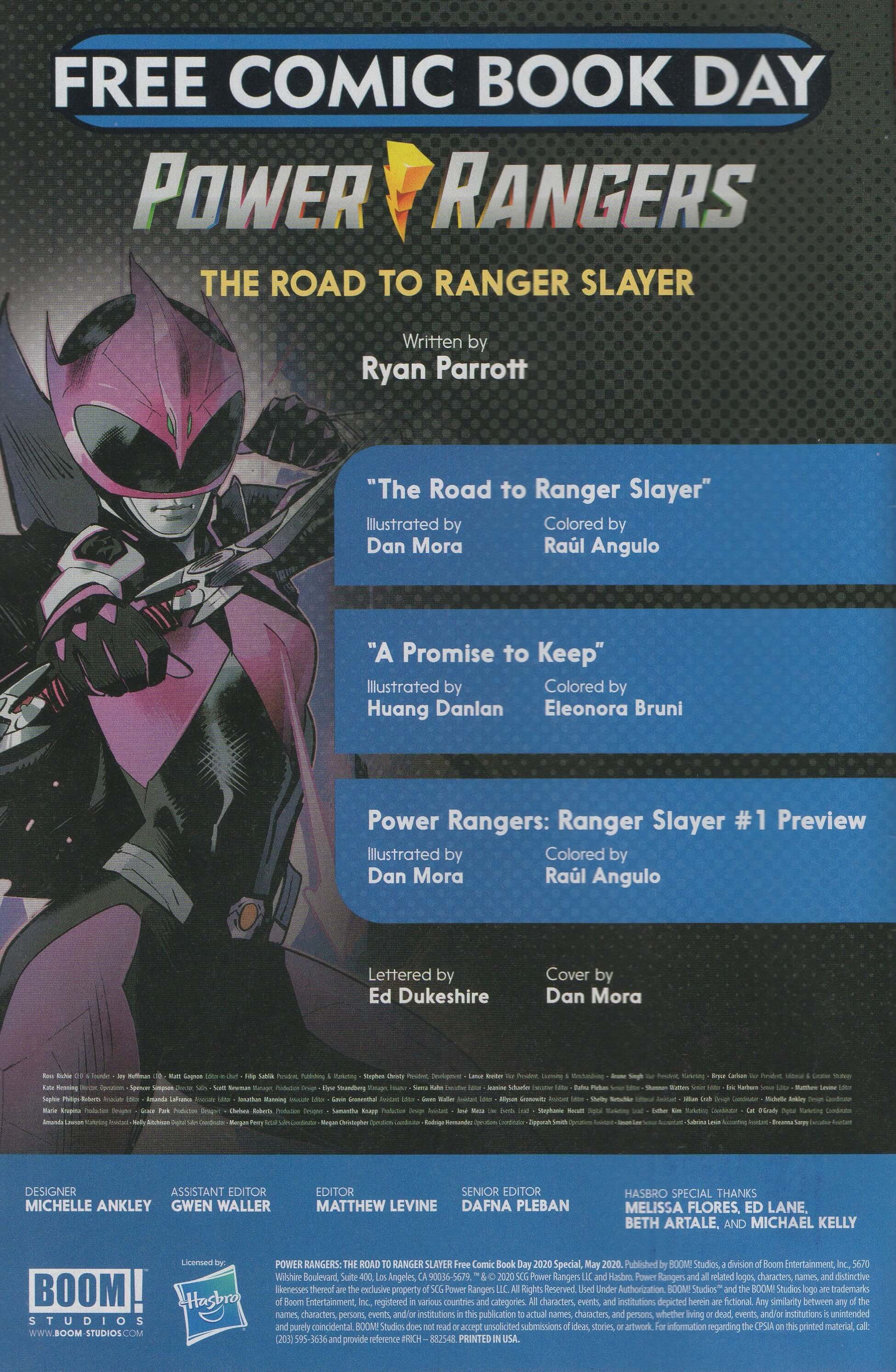 Read online Free Comic Book Day 2020 comic - Issue # Power Rangers ...