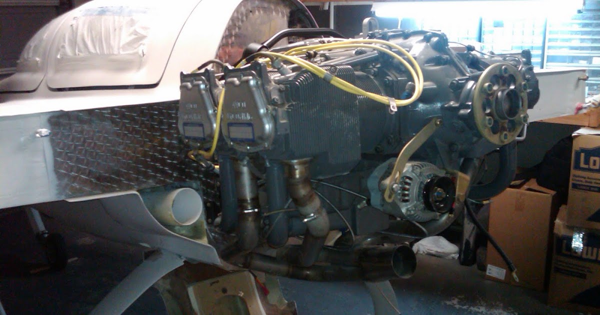 Long-EZ N159BB: Hanging engine