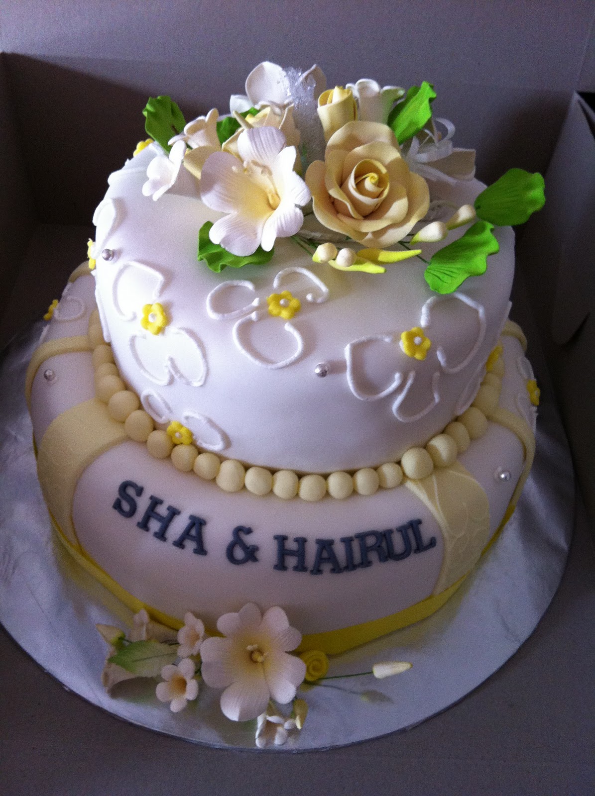 Homemade sweet treats....: Wedding cake ke Seri Menanti