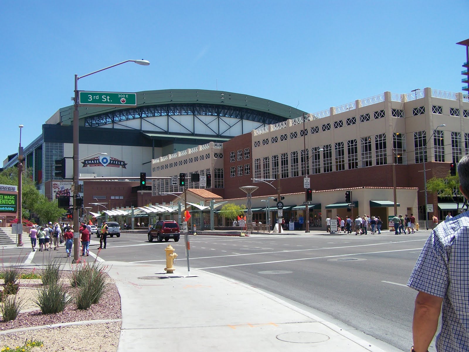 Tournée de l'Amérique du nord: Equipe de baseball DiamondBacks.
