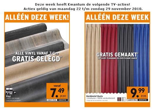 Vinyl deze week gratis gelegd bij Kwantum