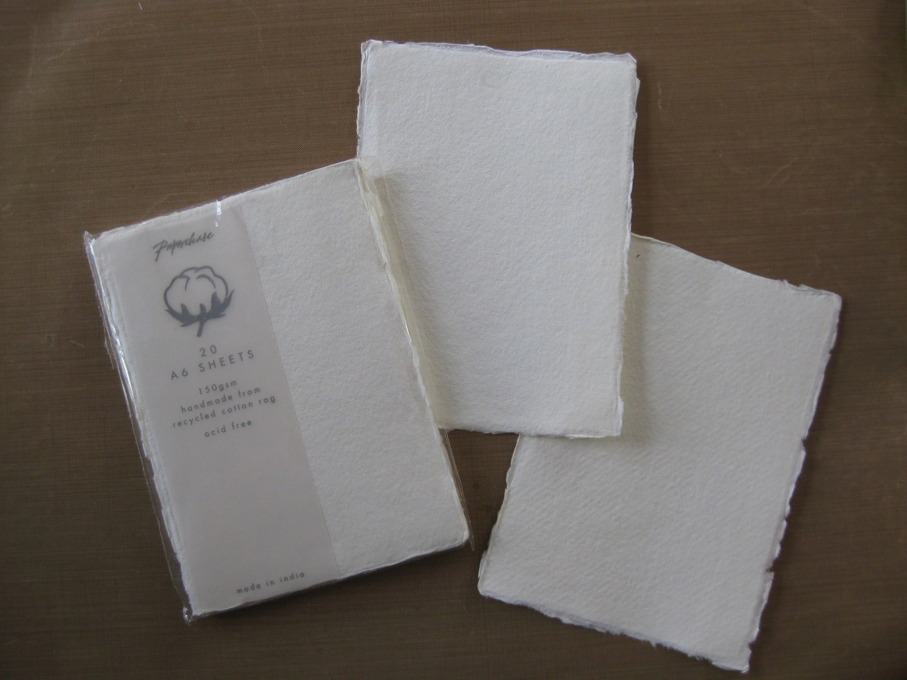 Blackdove Designs: Recycled cotton paper card