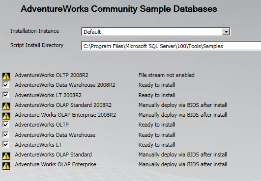 BI Future Blog: Installing SQL Server 2008 R2 Sample databases and FILESTREAM