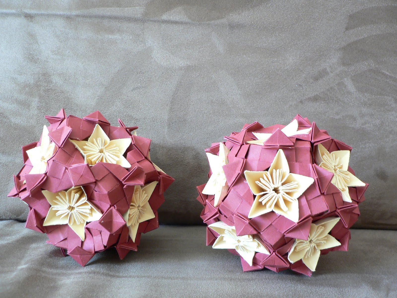 original paper decor: Globulete florale pentru nunta