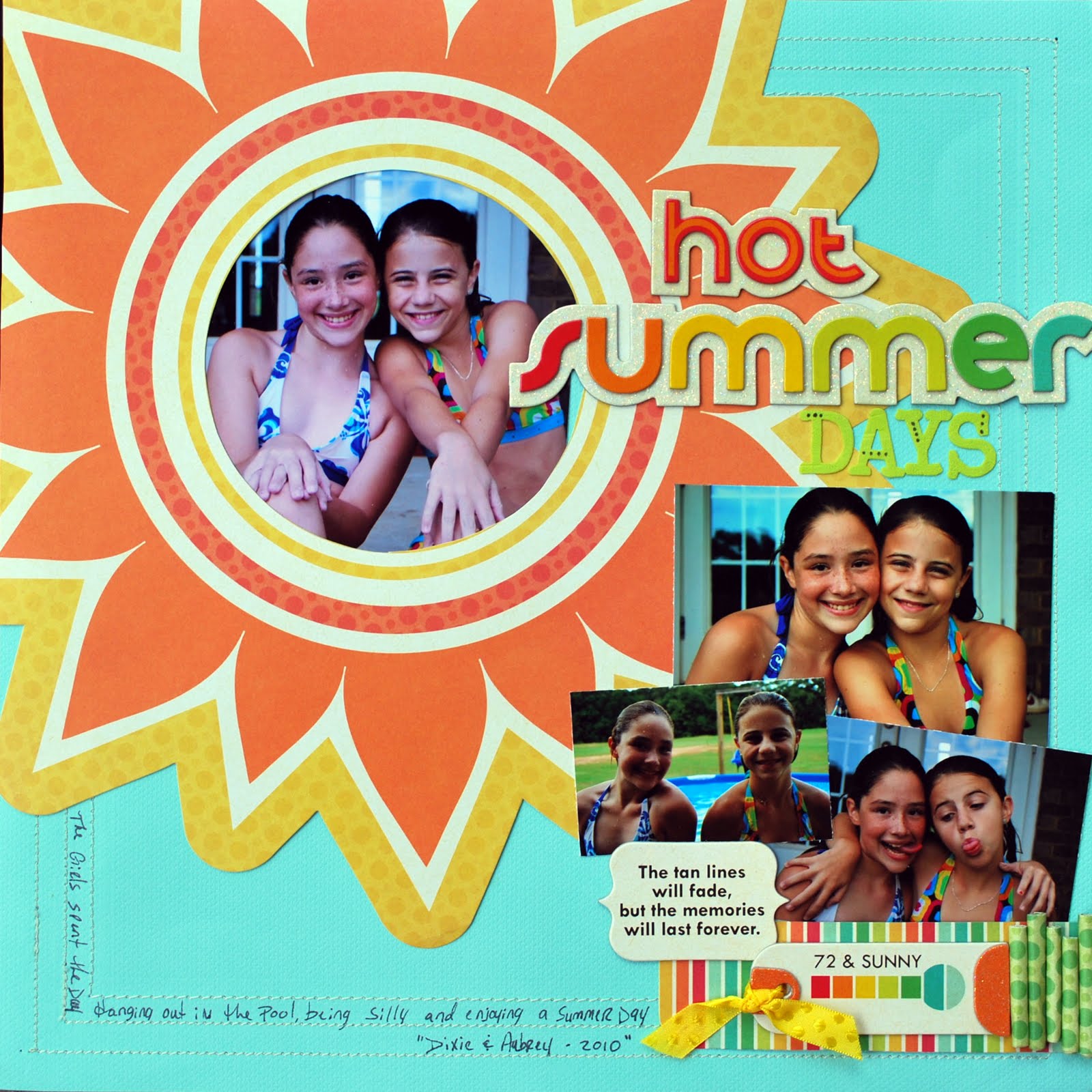 Scrap My Life Hot Summer Days Layout scrap-my-life-hot-summer-days-layout