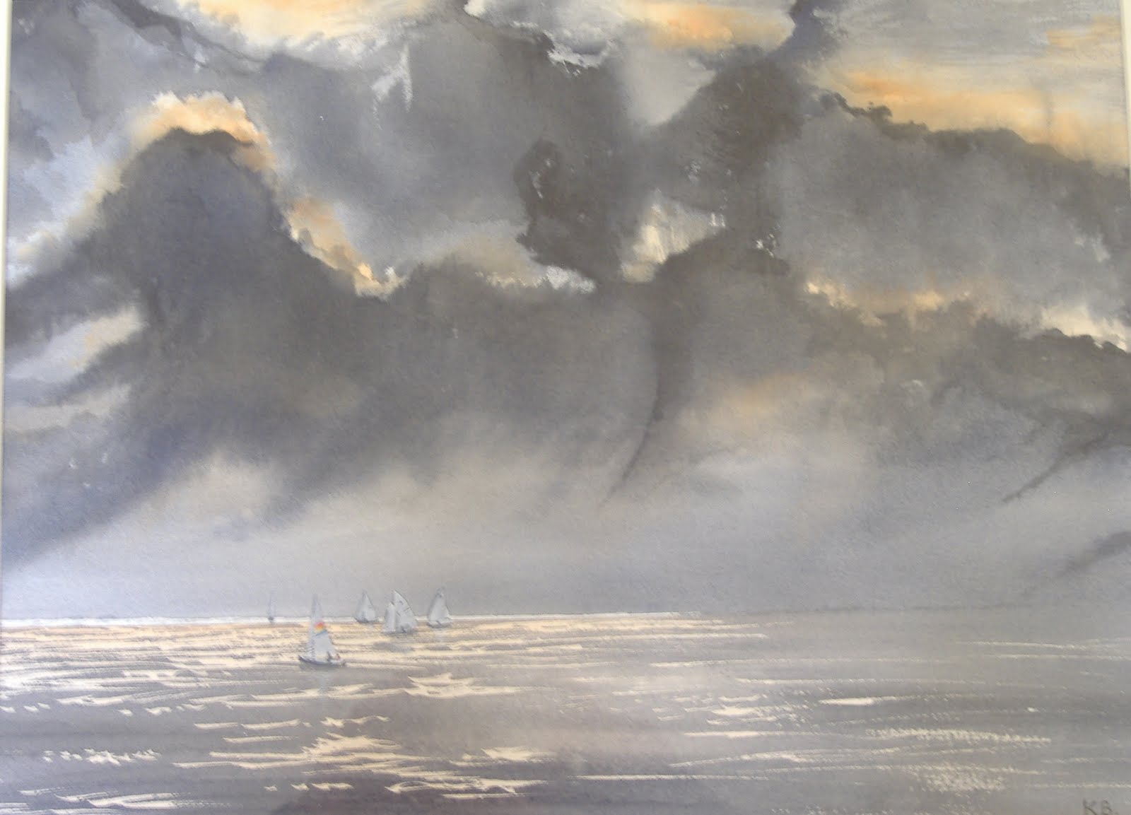 Karen's Watercolour Art: Thunder Clouds