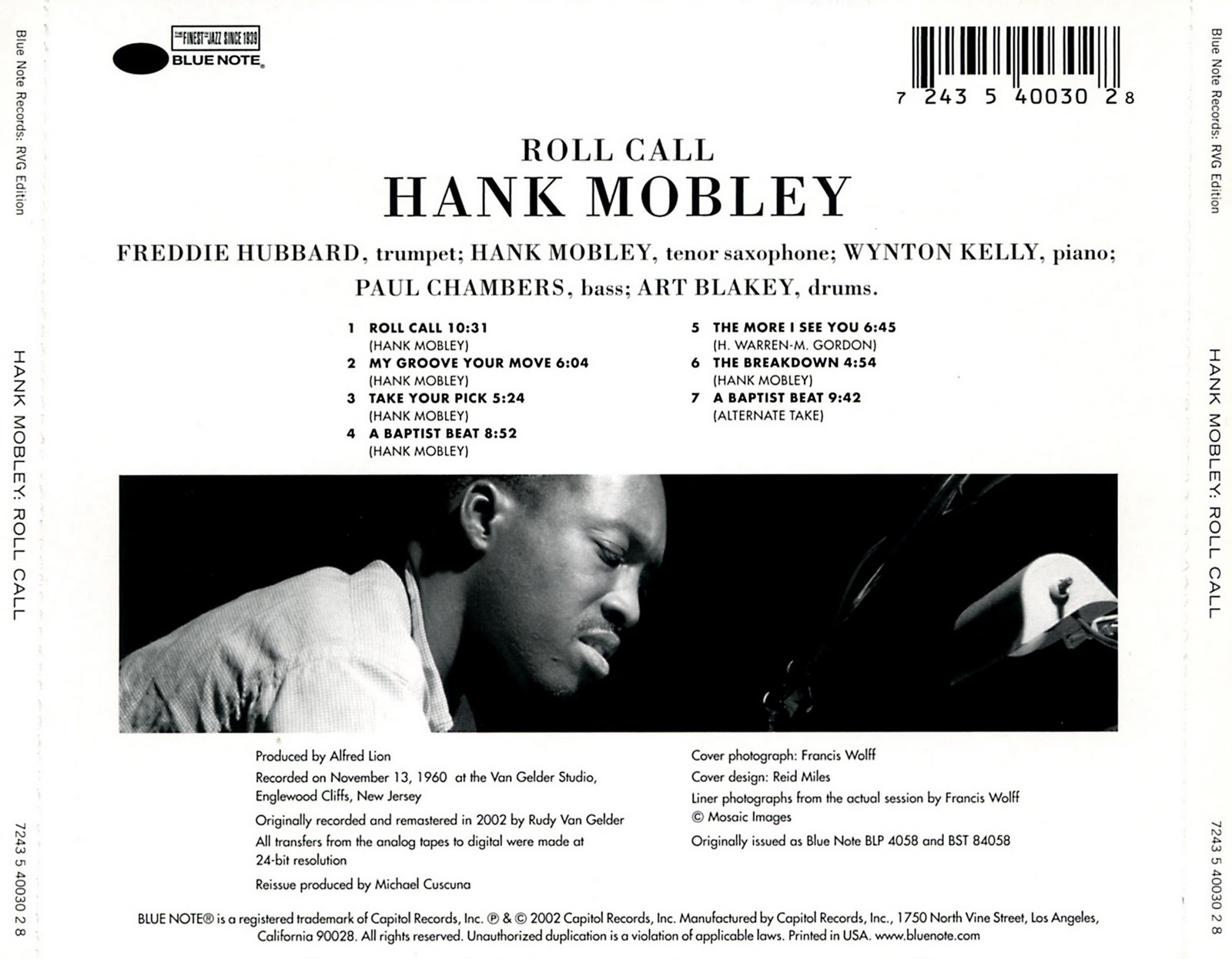 jazz GRITA!: Hank Mobley - Roll Call (1960)