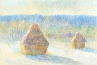 MAKING A MARK: Monet's series paintings - stacks of wheat