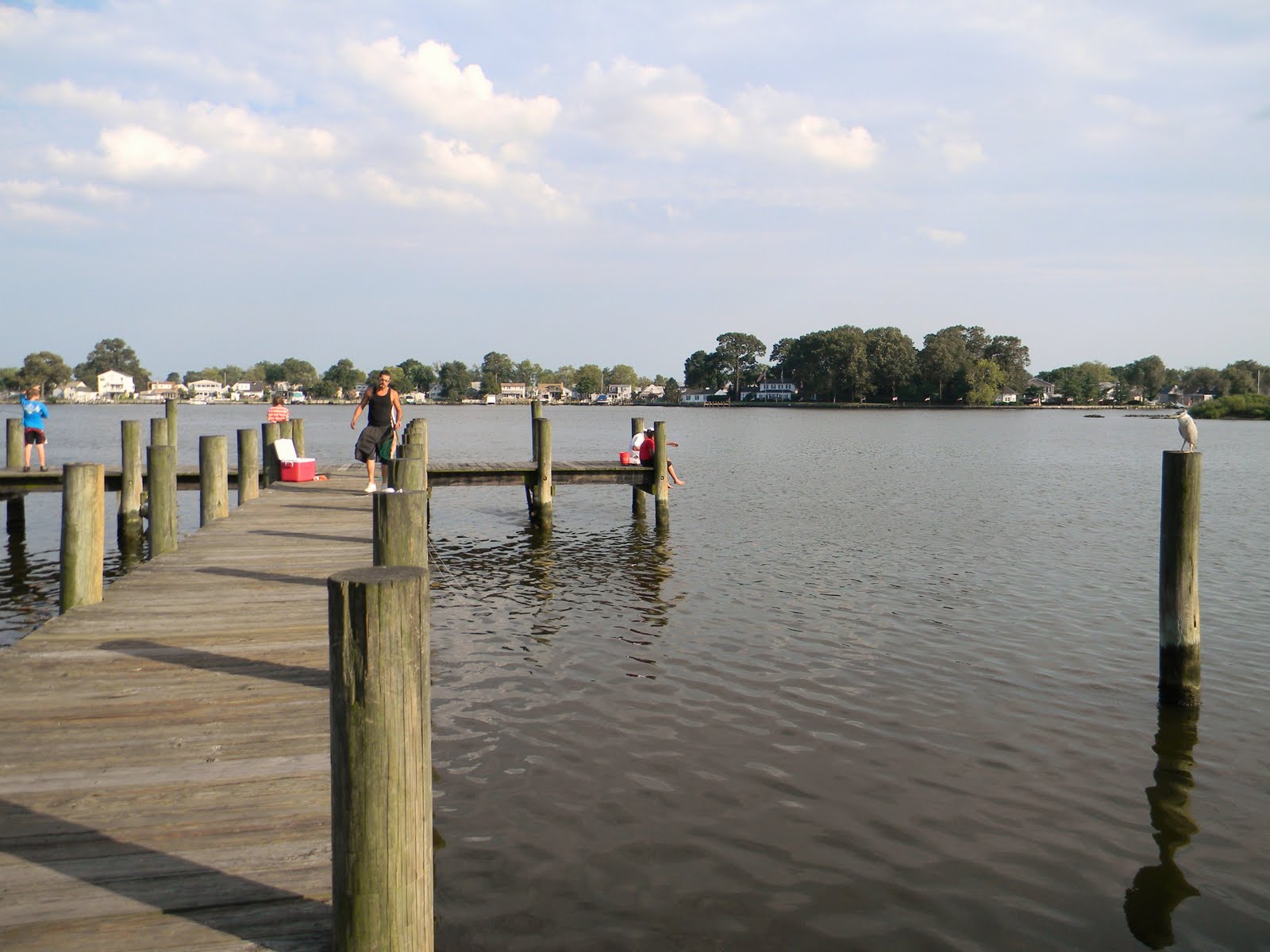 Blue Skies Over Dundalk Maryland: Merritt Point Park in Dundalk, Maryland