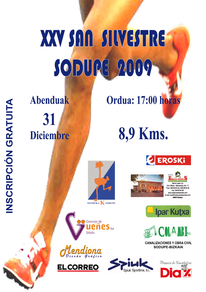 Ostruka-Sodupe: Sodupeko San Silvestre lasterketaren XXV. edizioa