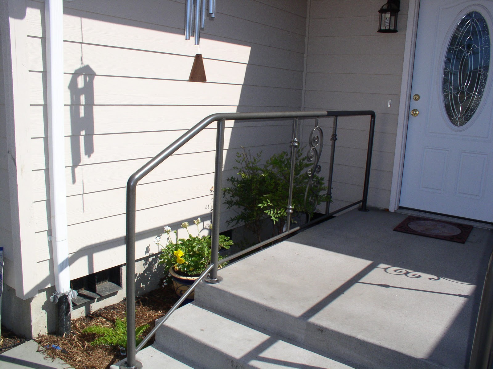 Designs in Iron: Step Hand Railing
