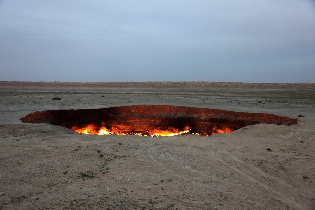 The Door to Hell (in the daytime) / Turkmenistan, Darvaza | Dreamy places