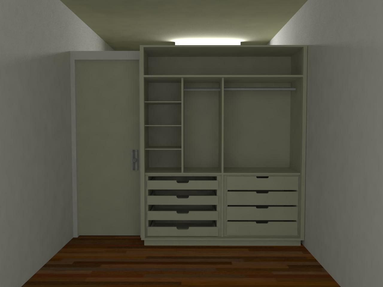 Francisco Pai & Filho: Projeto Guarda Roupa separador de ambiente*.