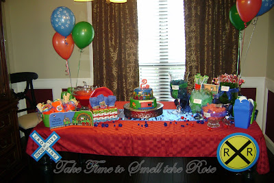 Take time to smell the rose: Ethan's Maisy Mouse Train 2nd Birthday Party!