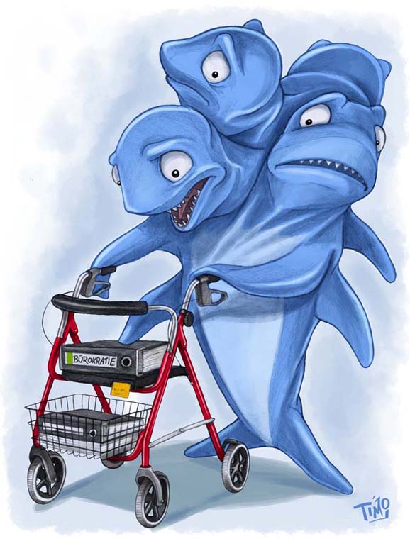 Timo Grubing IlluBlog: FRED - the four headed fish