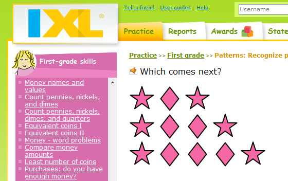 Classroom Blog: Content Exploration Tools Involving Patterns