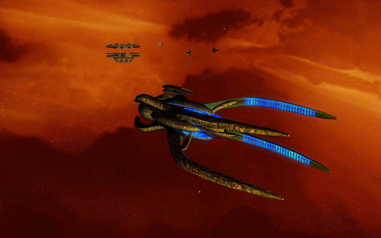 Babylon 5 Sins of the Younger Races: Vorlon Dreadnought model/moving ...