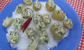 Mini batatas decoradas (no micro)