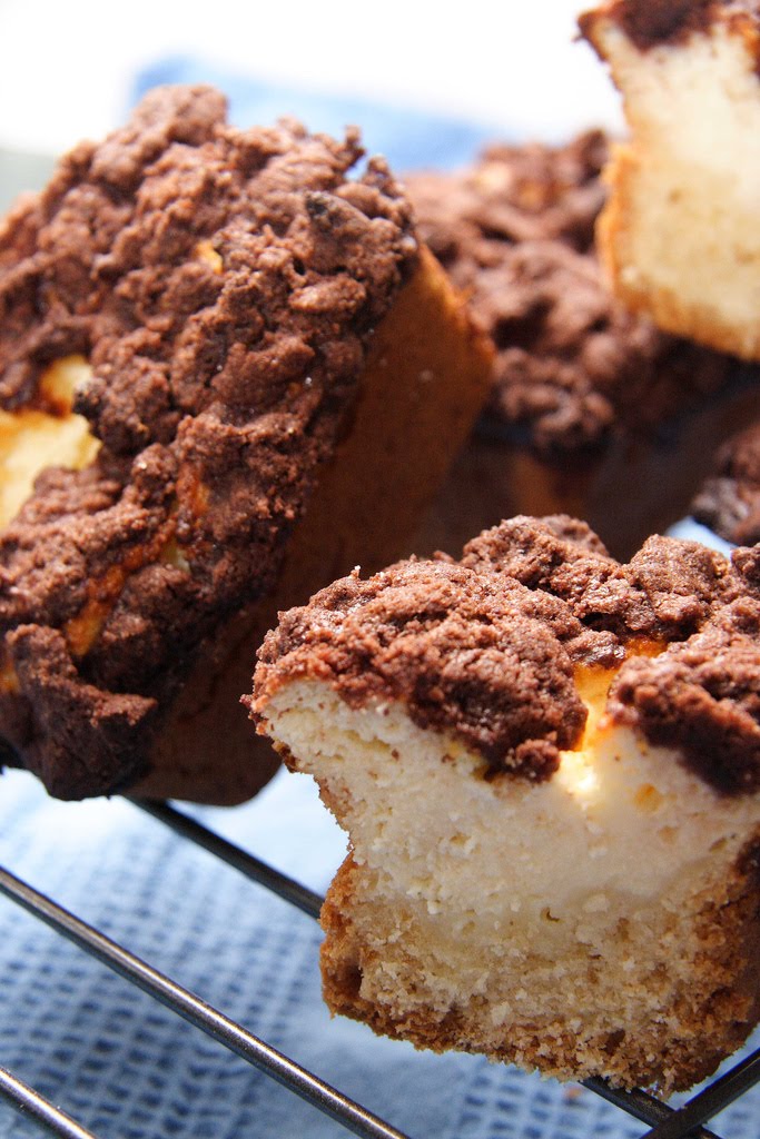 Delightfully Sinful: Chocolate Crumble Cake with Ricotta Filling