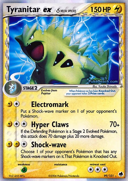 Pokemon Card of the Day: Tyranitar ex (EX Dragon Frontiers ...