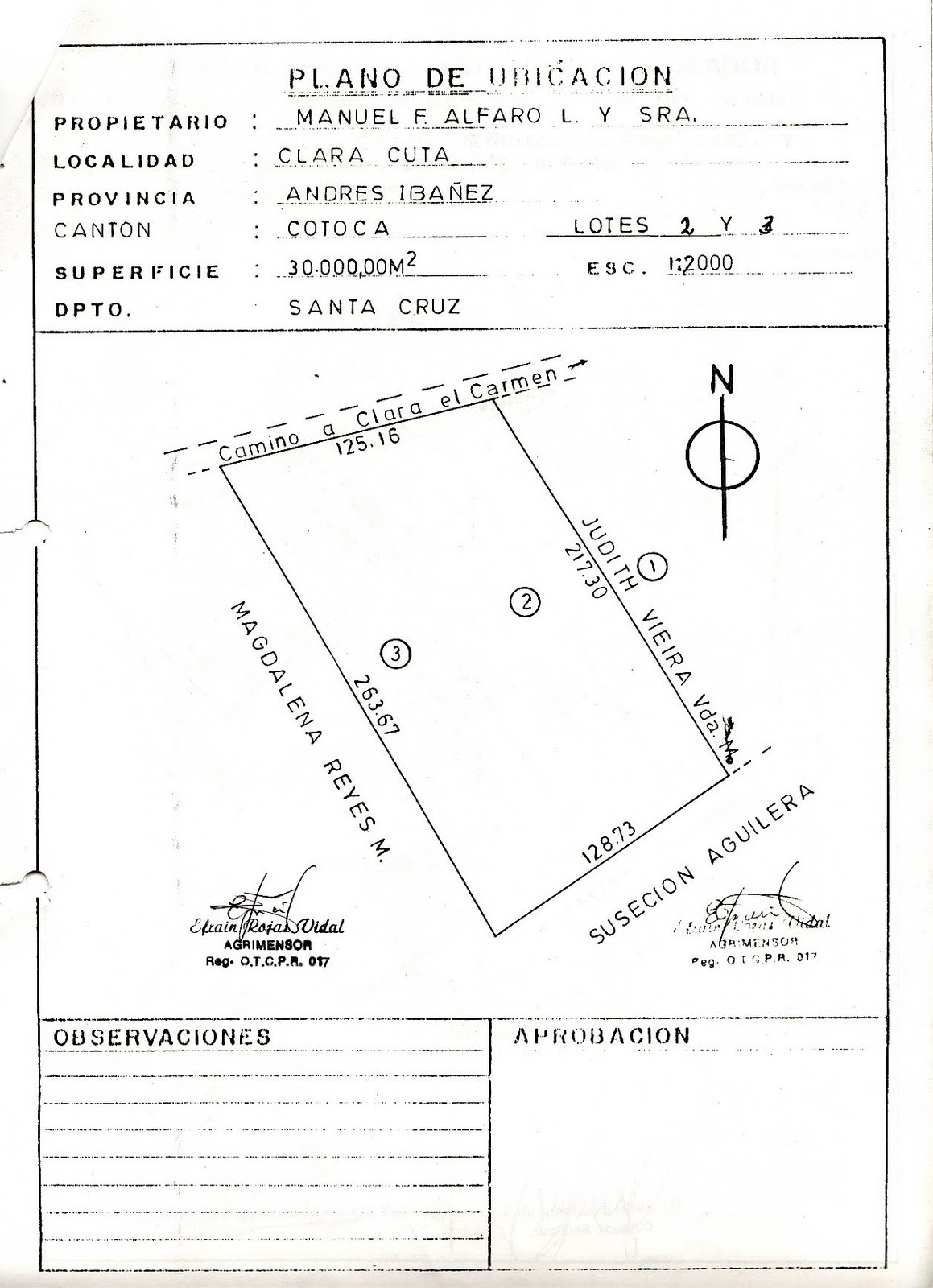 Terreno de 3 Hectareas: plano de ubicación