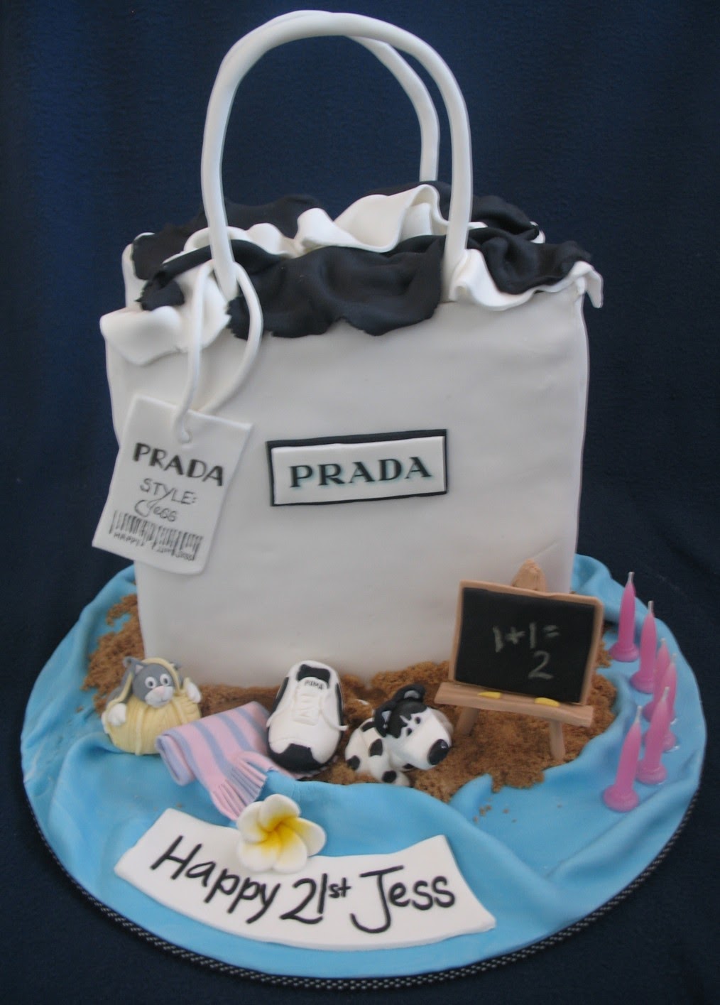 Blissfully Sweet: A Prada Bag cake for a 21st Birthday Gal