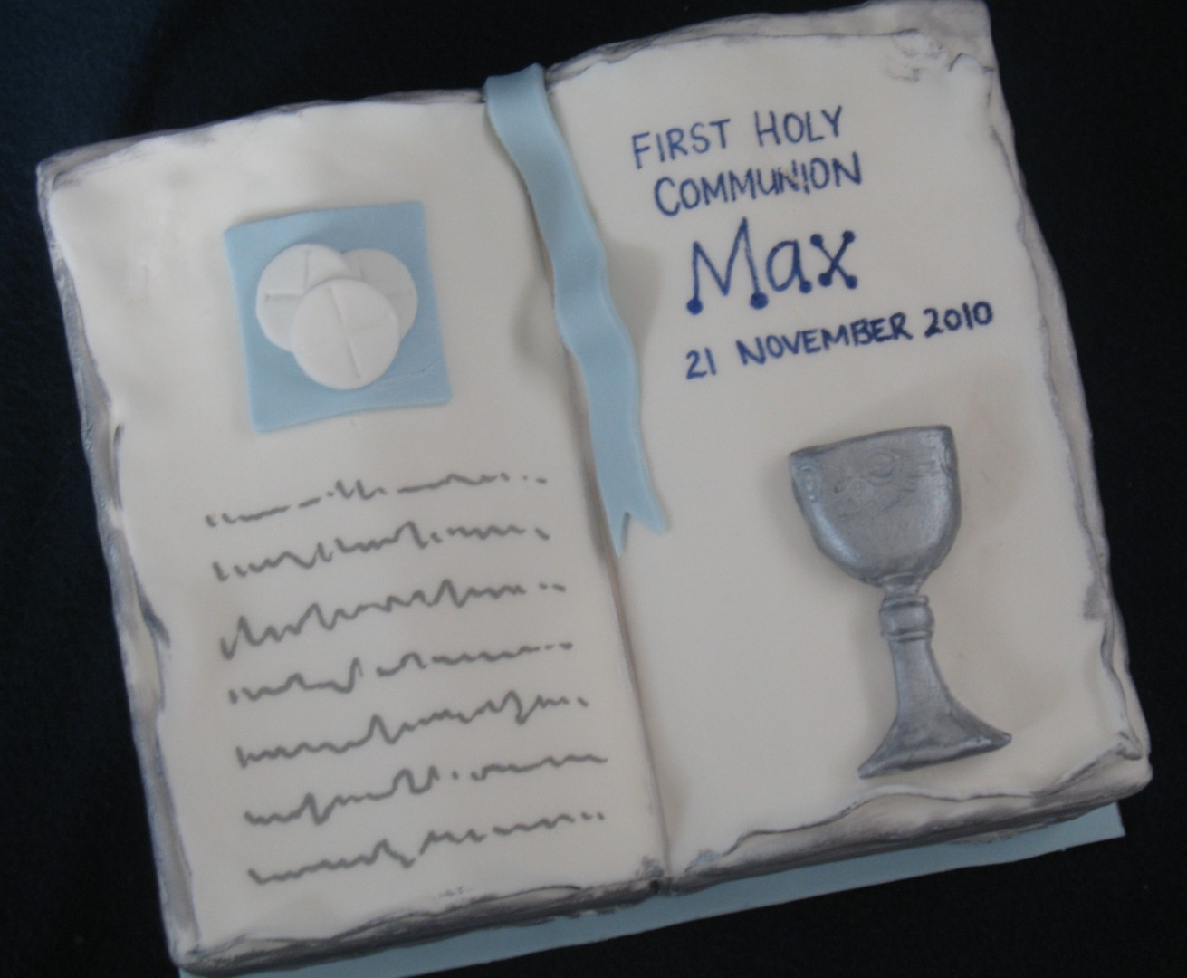 Blissfully Sweet: Open BIble Holy Communion Topper