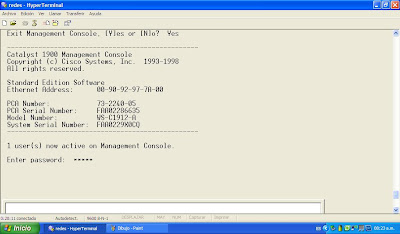 Erick Agustin Saldana Chayrez: Practica 3 Shell de un Switch Cisco