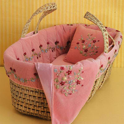 Como forrar un moises de mimbre para bebé - Imagui