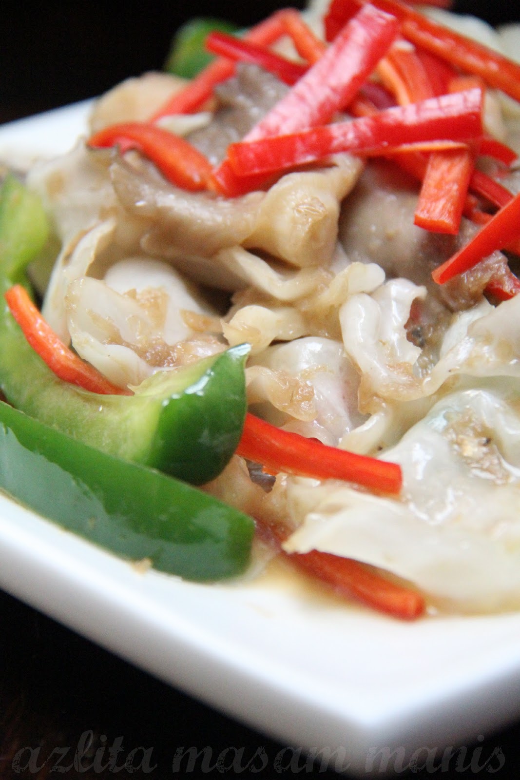 SAYUR KOBIS GORENG CENDAWAN - masam manis