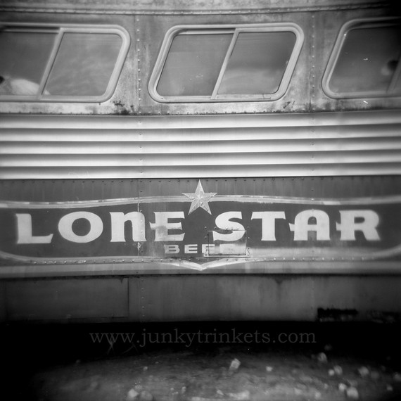 Lone Star Beer Sign - Broken Spoke - Austin, Texas - Holga