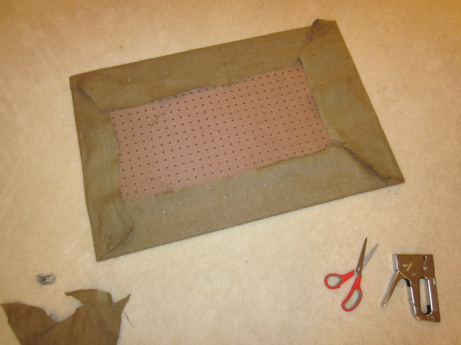 Creating Your Own Framed Burlap Frisco Coffee Company Bag - Tutorial