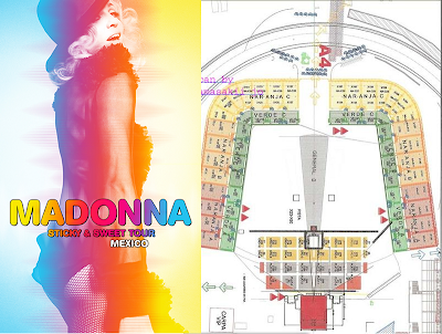 Madonna en México: Mapa del Foro Sol