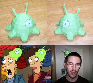 Futurama: Brain Slug Papercraft | Papercraft Paradise | PaperCrafts ...