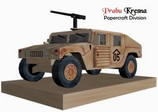 HMMWV: Humvee Papercraft | Papercraft Paradise | PaperCrafts | Paper ...