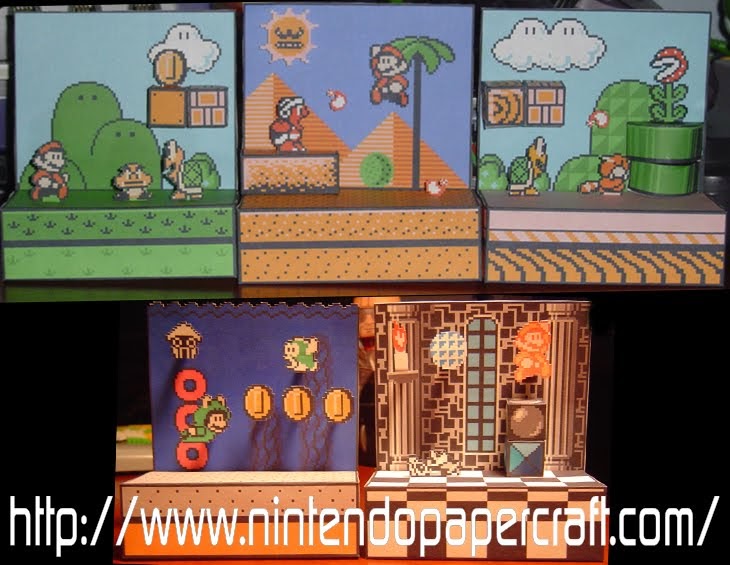 Super Mario 3 Diorama Papercrafts | Papercraft Paradise | PaperCrafts ...