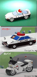 Police Cars & Motorcycle Papercrafts | Papercraft Paradise ...