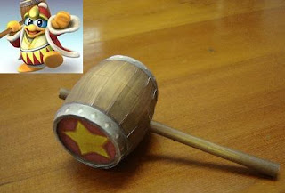 Kirby Papercraft: King Dedede's Hammer | Papercraft Paradise ...