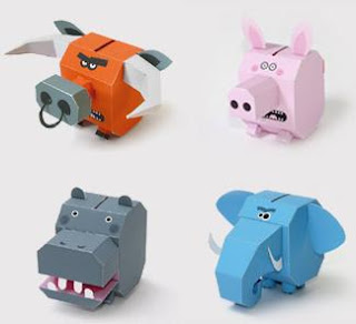 Cubic Animal Papercrafts | Papercraft Paradise | PaperCrafts | Paper ...