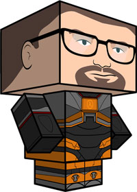 Manga Anime: Half-Life Papercraft: Gordon Freeman