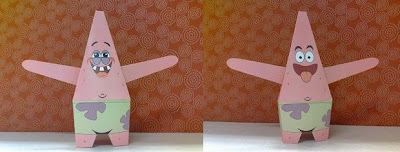 Two-Faced PatrickStar Papercraft | Papercraft Paradise | PaperCrafts ...