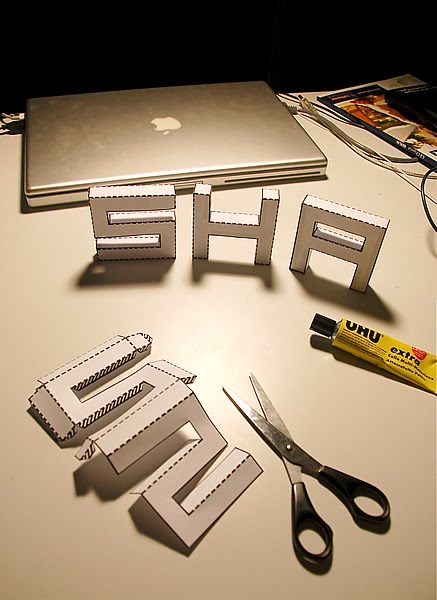 Punched Out Font Papercraft | Papercraft Paradise | PaperCrafts | Paper ...