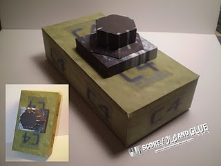 Golden Eye: Plastic Explosive Papercraft | Papercraft Paradise ...