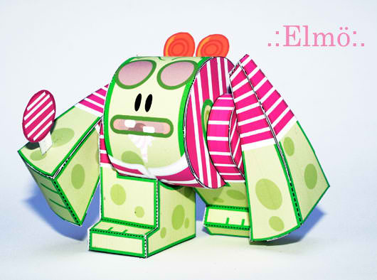 Elmo Ye-bot Papercraft | Papercraft Paradise | PaperCrafts | Paper ...